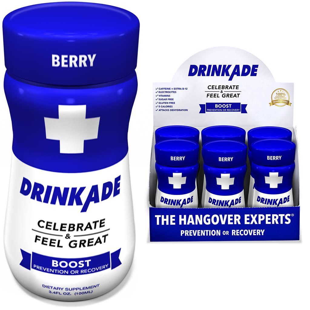 DrinkAde Boost (6-pack) Energy Drink with Natural Caffeine